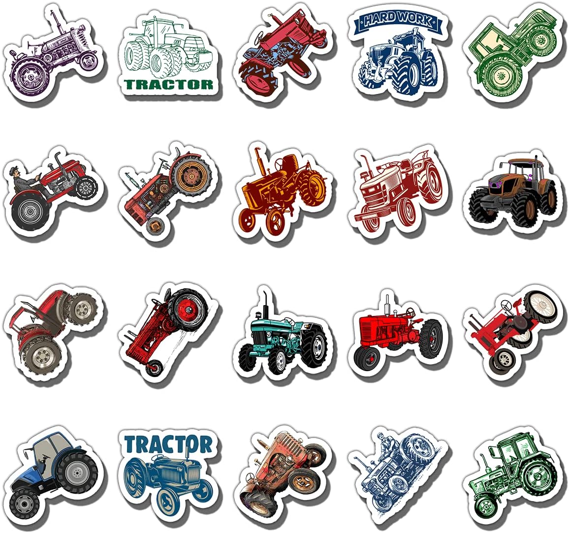 Amazon.com: GOLEEX 20 Pack Pcs Waterproof Vinyl Tractor Transportation ...