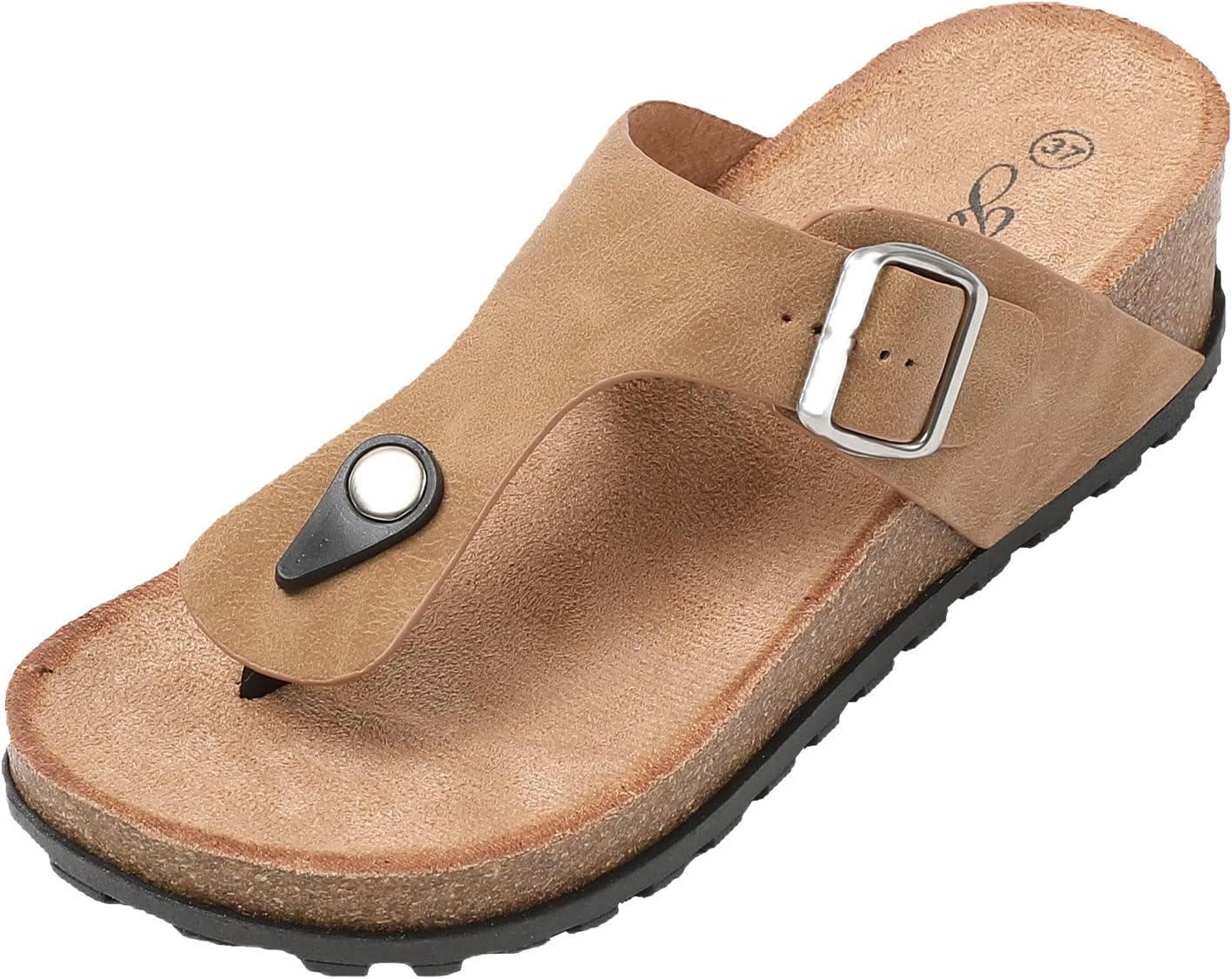 JOMIX Summer Sandals Women's Flip Flops Elegant Wedge Heel Comfortable ...