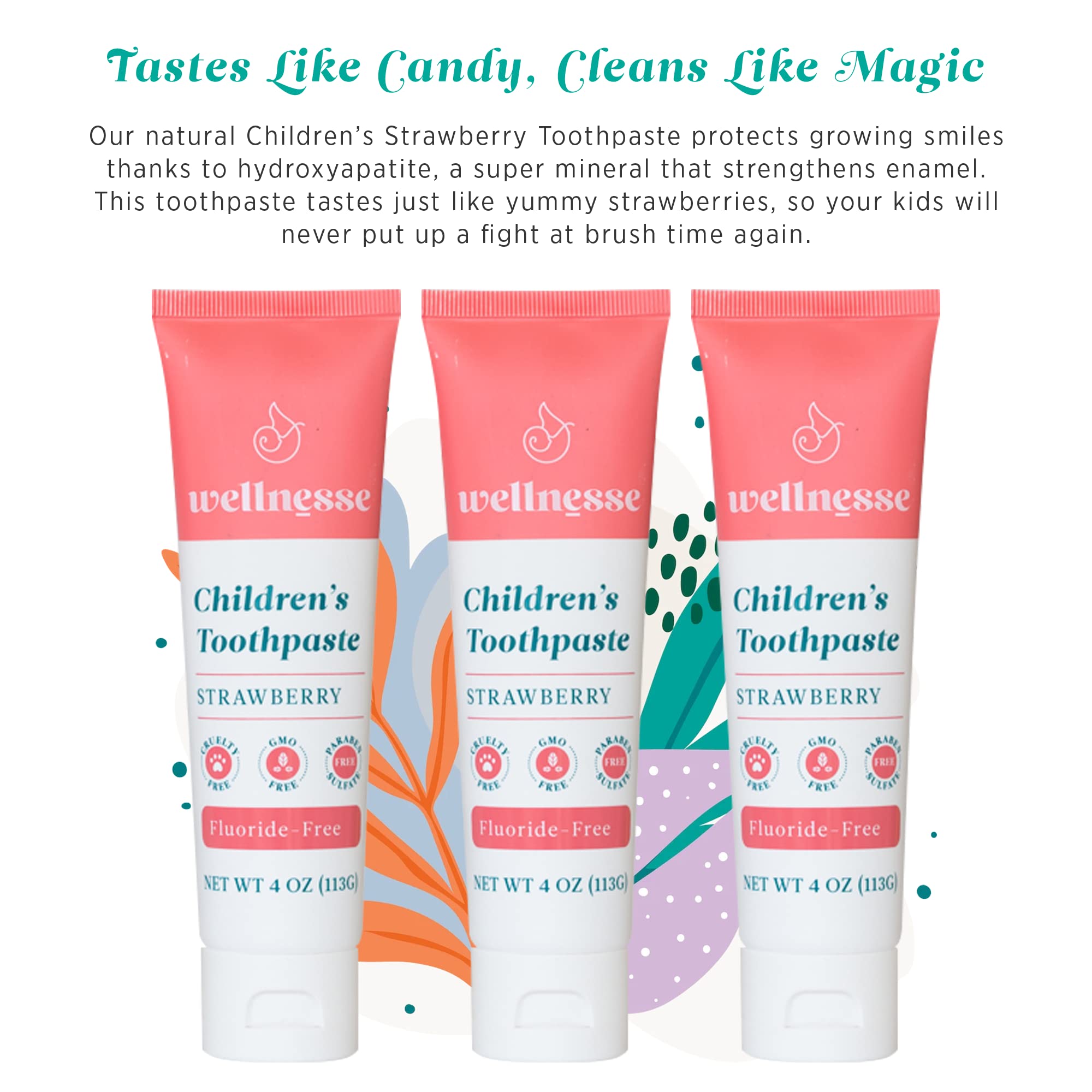 Snapklik.com : Wellnesse Childrens Toothpaste - Fluoride Free Natural ...