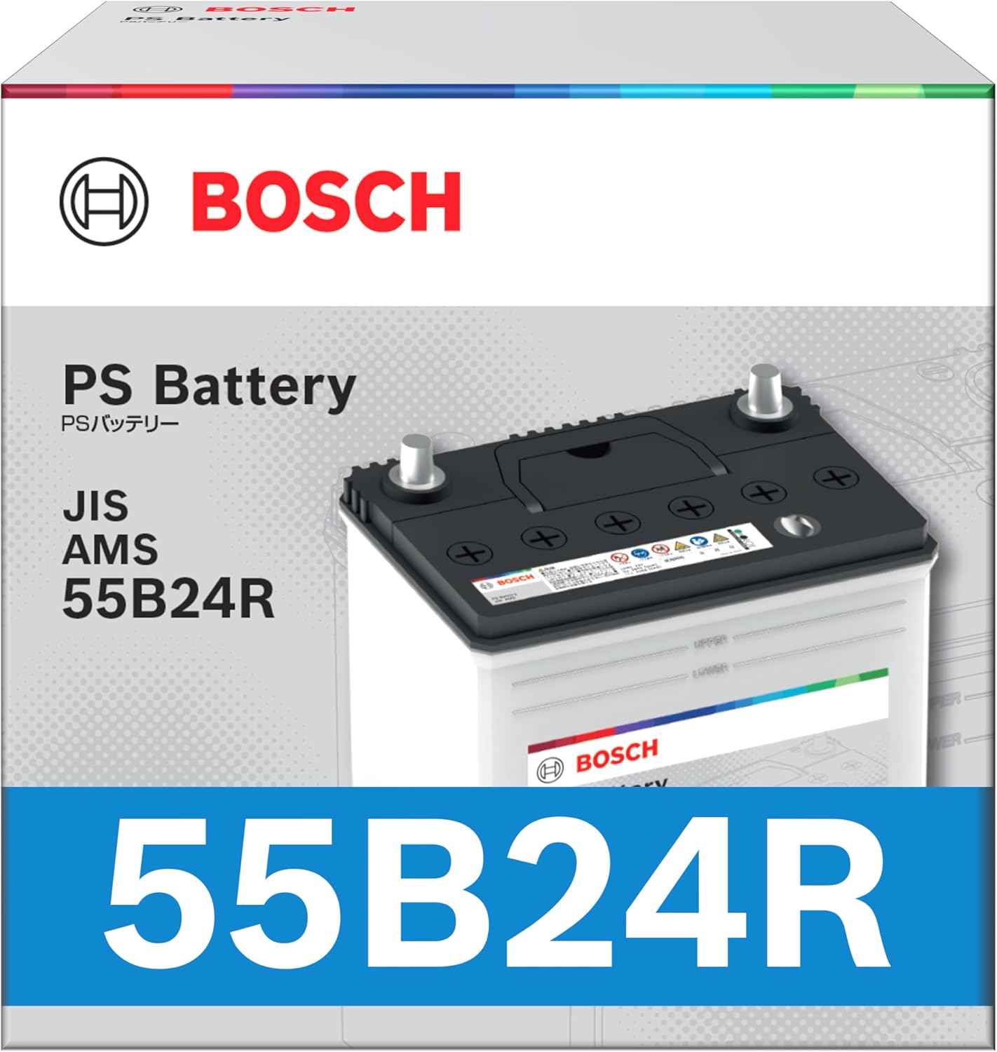 Amazon.co.jp: BOSCH (ボッシュ) 国産車バッテリー PSA-55B24R PS Battery JIS AMS 充電制御車 ...