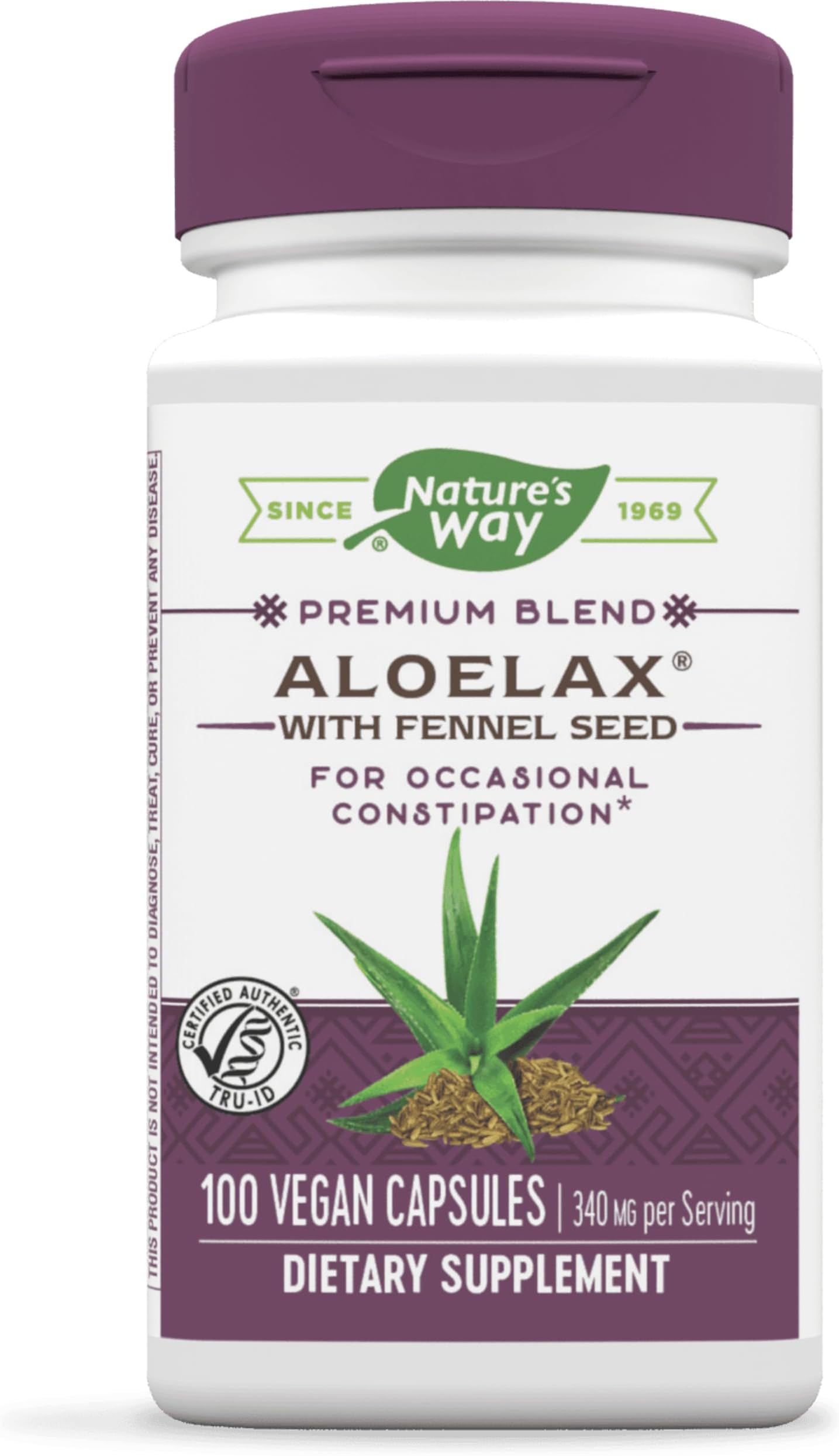 Amazon.com: Nature's Way Aloe Latex with Fennel 140 mg, for Occasional ...