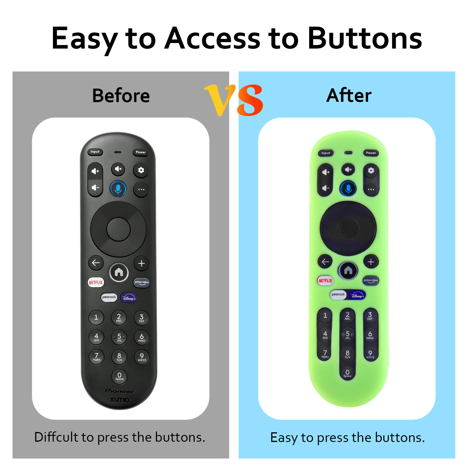 Watch Glow Green Cover for Xumo TV Remote on Amazon Live
