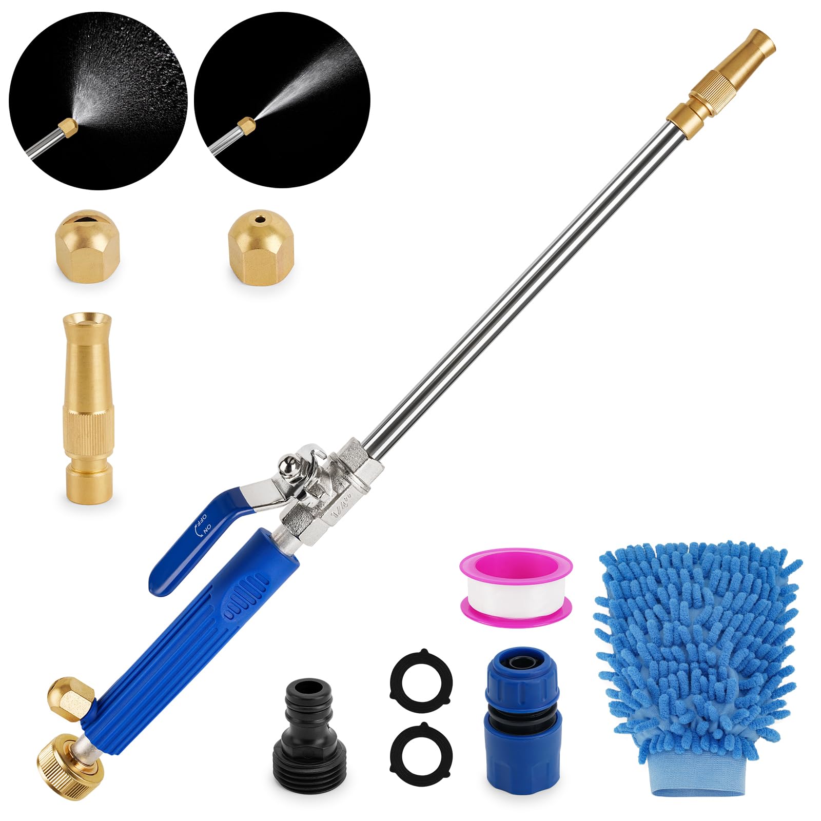 Amazon.com: 2024 Upgraded Jet Nozzle Power Washer Wand with 3 High ...