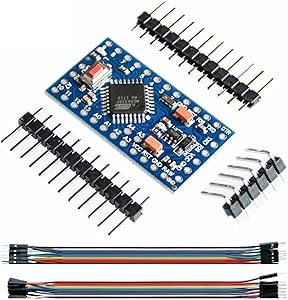 Amazon.co.jp: WWZMDiB PRO Mini Atmega328P-AU 5V/16MHz 開発ボード マイクロコントローラー ブートローダー ATmega128 Pro ...