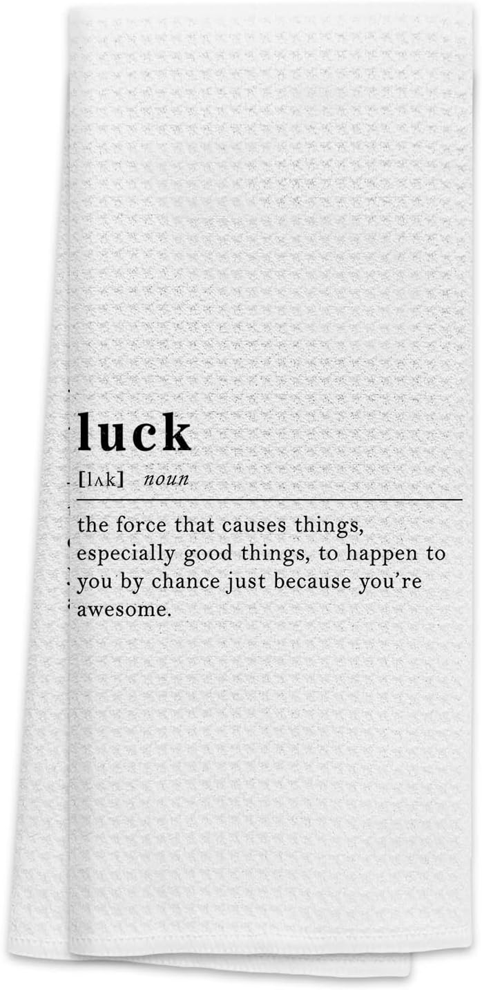 Amazon.com: TUNW Inspirational Quotes Luck Definition Meaning Soft and ...