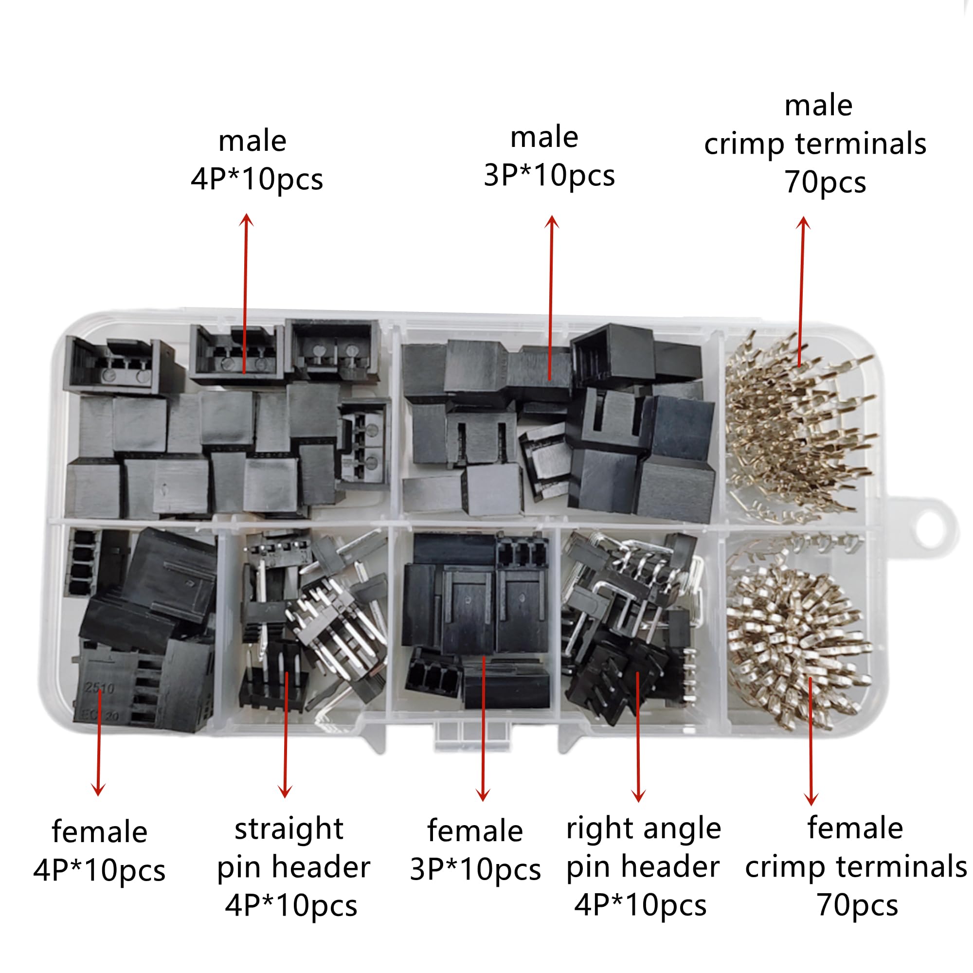 Snapklik.com : 200PCS PWM Plastic Shell Computer Case Cooling Fan Male ...