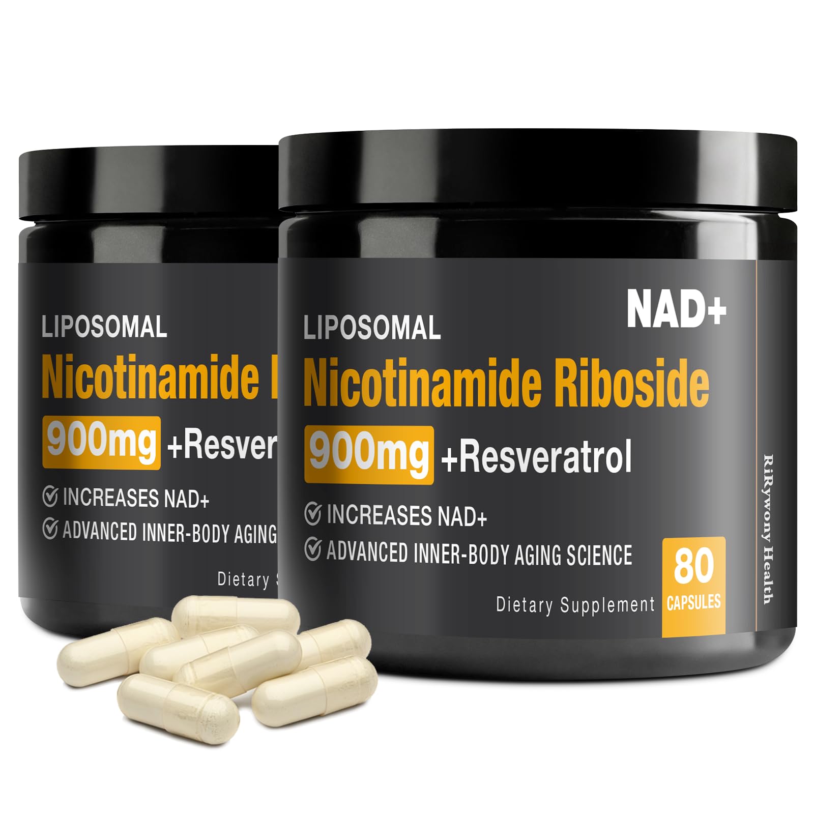 Amazon.com: RiRywony Health NAD Supplement - NAD+ with Nicotinamide Riboside (NR) and ...