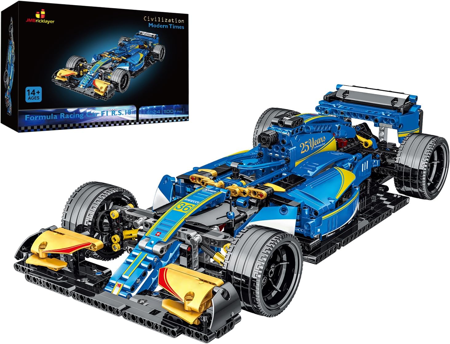 Amazon.com: JMBricklayer F1 Race Car Building Sets for Adults, 1:10 MOC ...