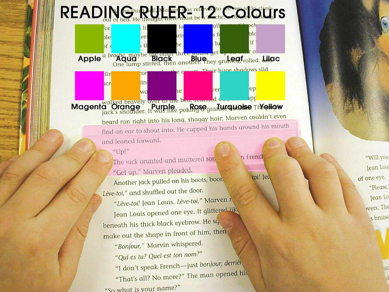 1 x Reading Ruler 210mm x 80mm, Coloured Overlays for Dyslexia & Irlem ...