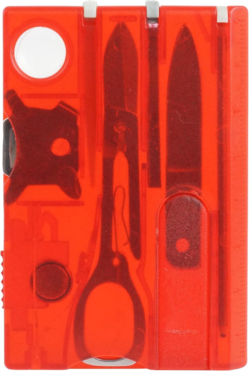 Amazon.co.jp: KOYOKOMA カード型 10in1 ツールセット コンパクト ポケットサイズ 持ち運び ツール アウトドア ドライバー ナイフ LEDライト 拡大鏡 はさみ ...