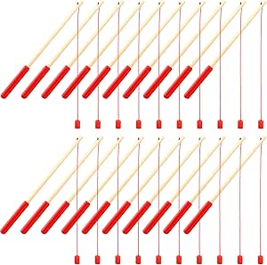 Amazon.com: 20 Pcs Wooden Fishing Pole Magnetic Fishing Poles Wooden ...