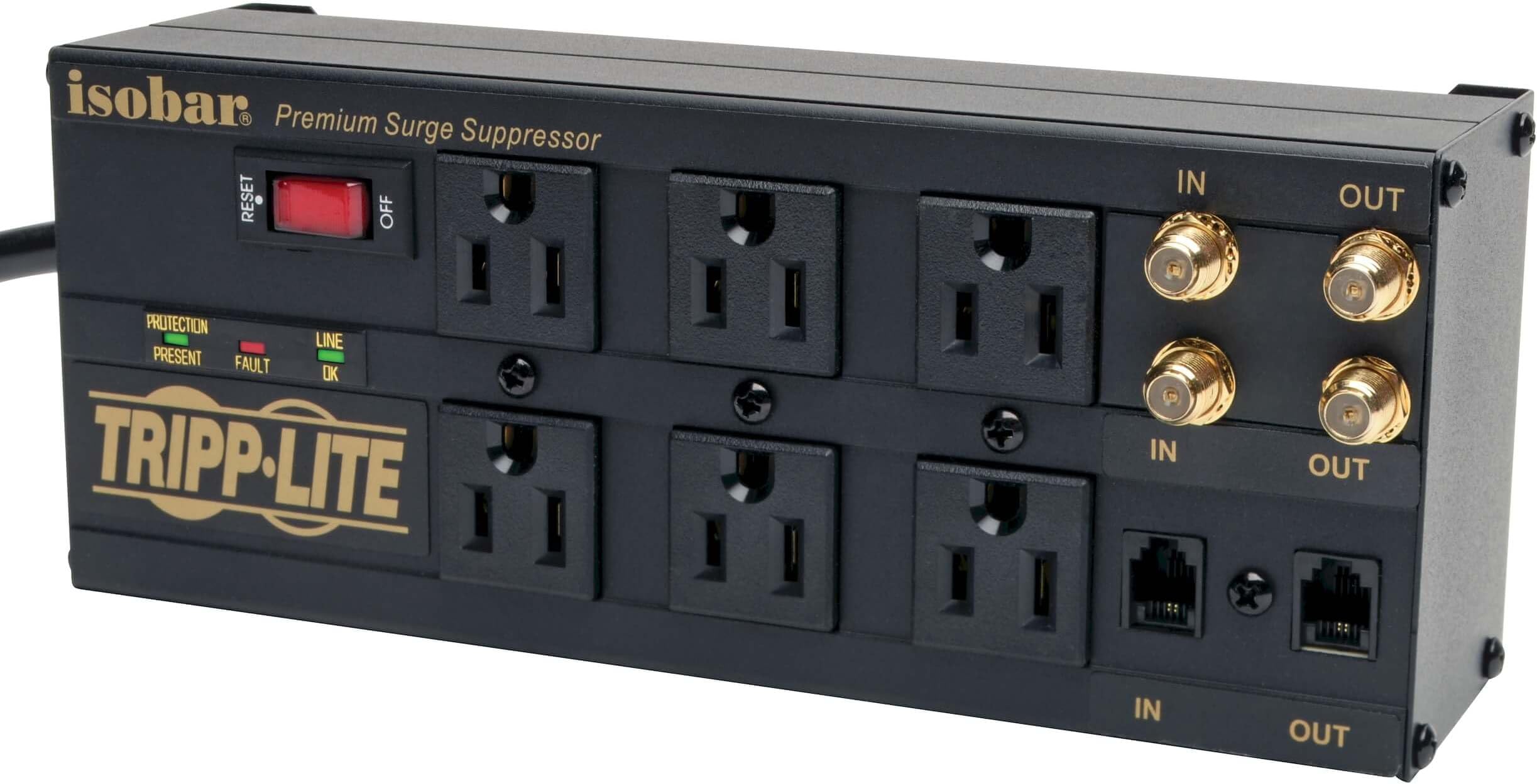 4 Outlet Power Strip Tripp Lite Isobar 4-Outlet Surge Protector Power ...
