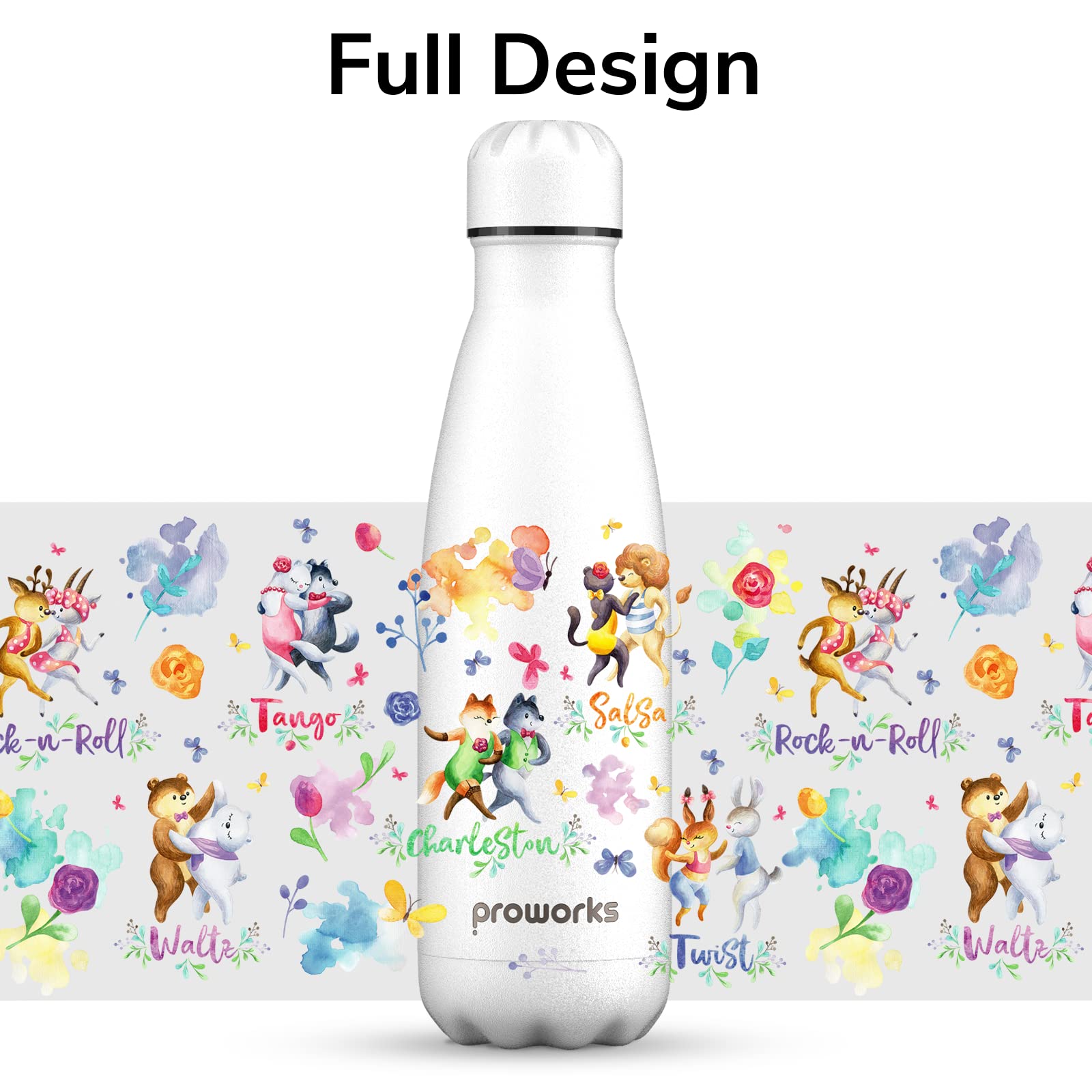 Proworks Performance Stainless SteelSports Water Bottle |Double Insulated Vacuum Flask for 12 ...