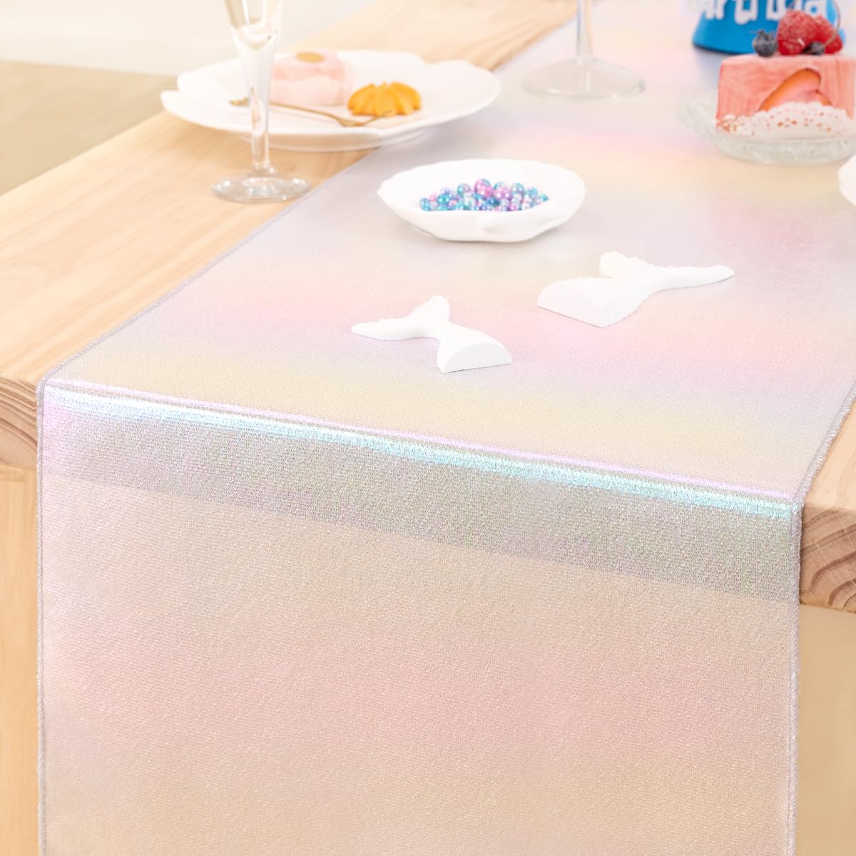Snapklik.com : Iridescence Table Runner Shiny Reversible Shimmer ...