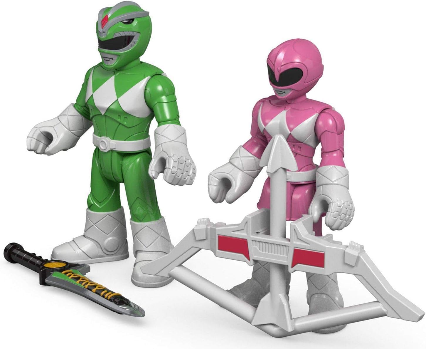 Fisher-Price Imaginext Power Rangers Green Ranger & Pink Ranger ...