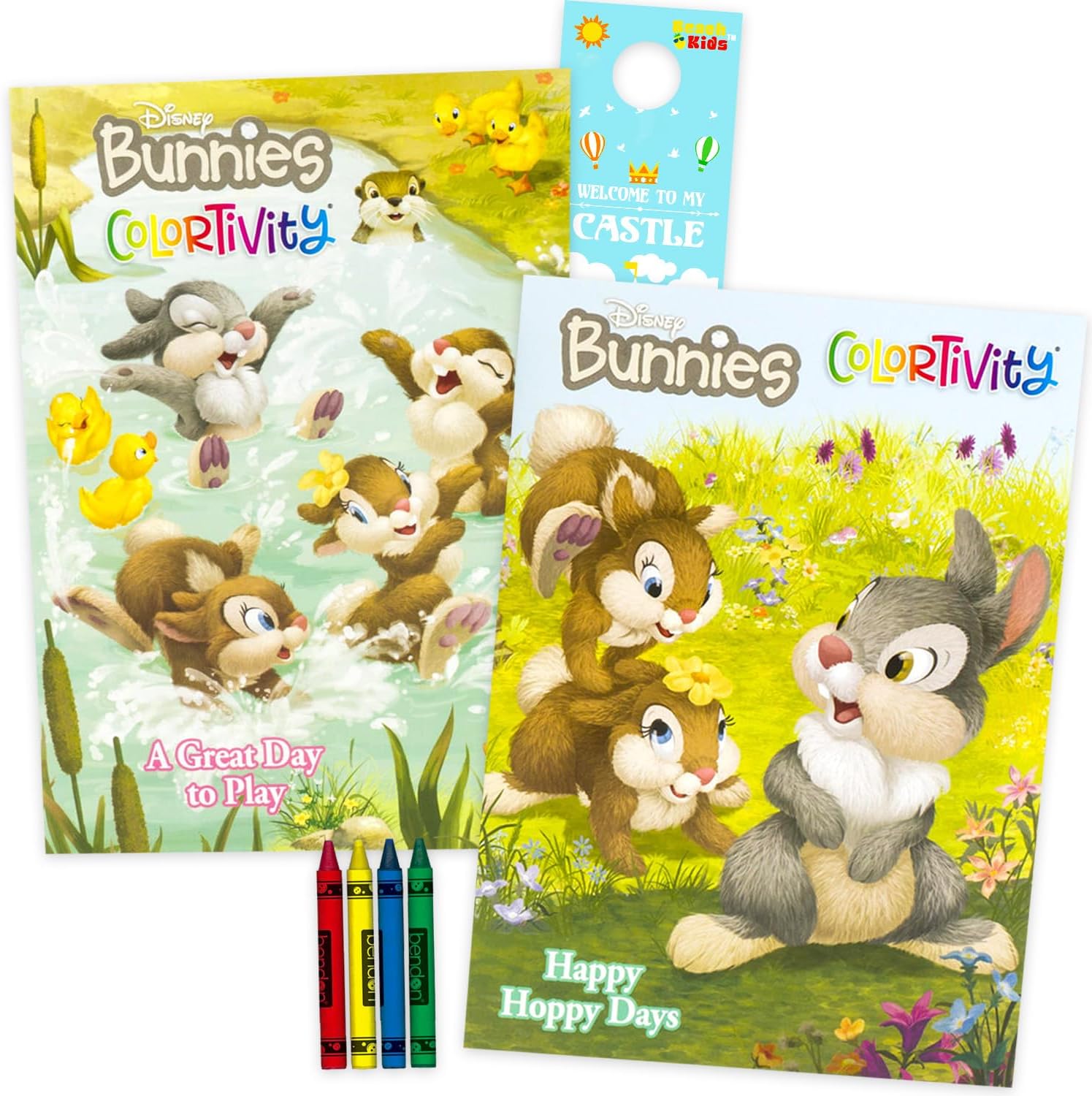 Amazon.com: Disney Bunnies Coloring Book Set for Kids - Bundle with 80 ...
