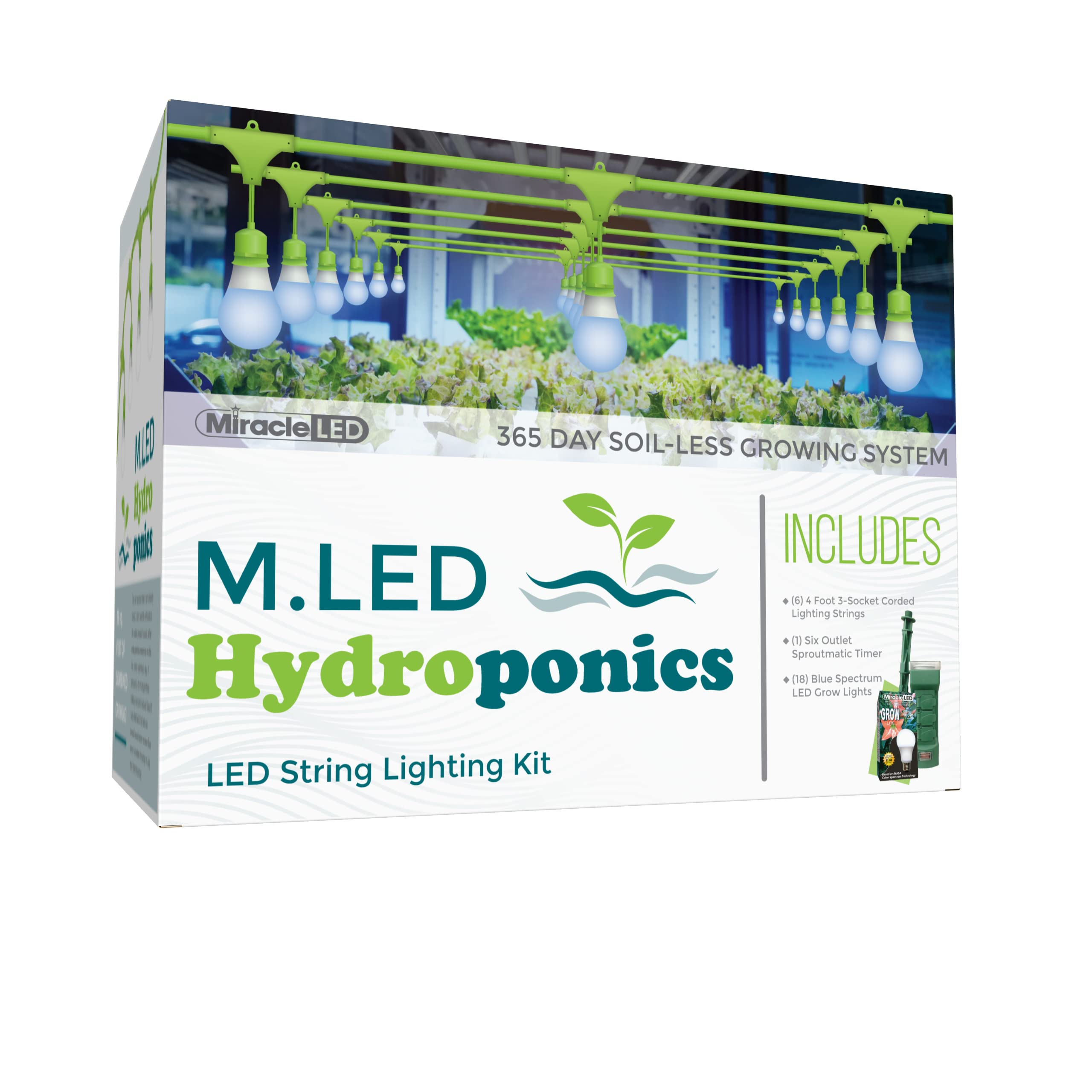 Miracle LED Hydroponics LED Indoor Grow Light Kit - Includes 3 Absolute ...