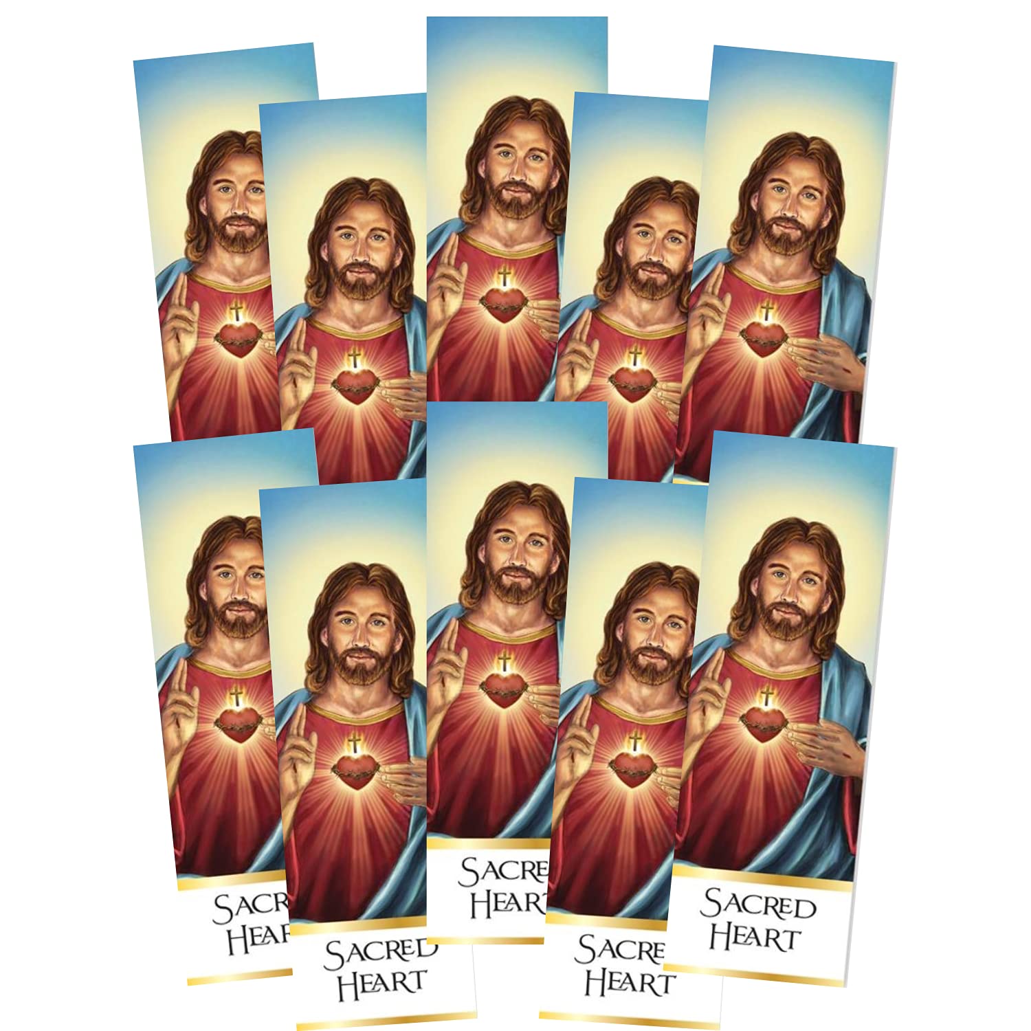 Buy Religious Bookmarks for Christian Women, The Sacred Heart of Jesus ...