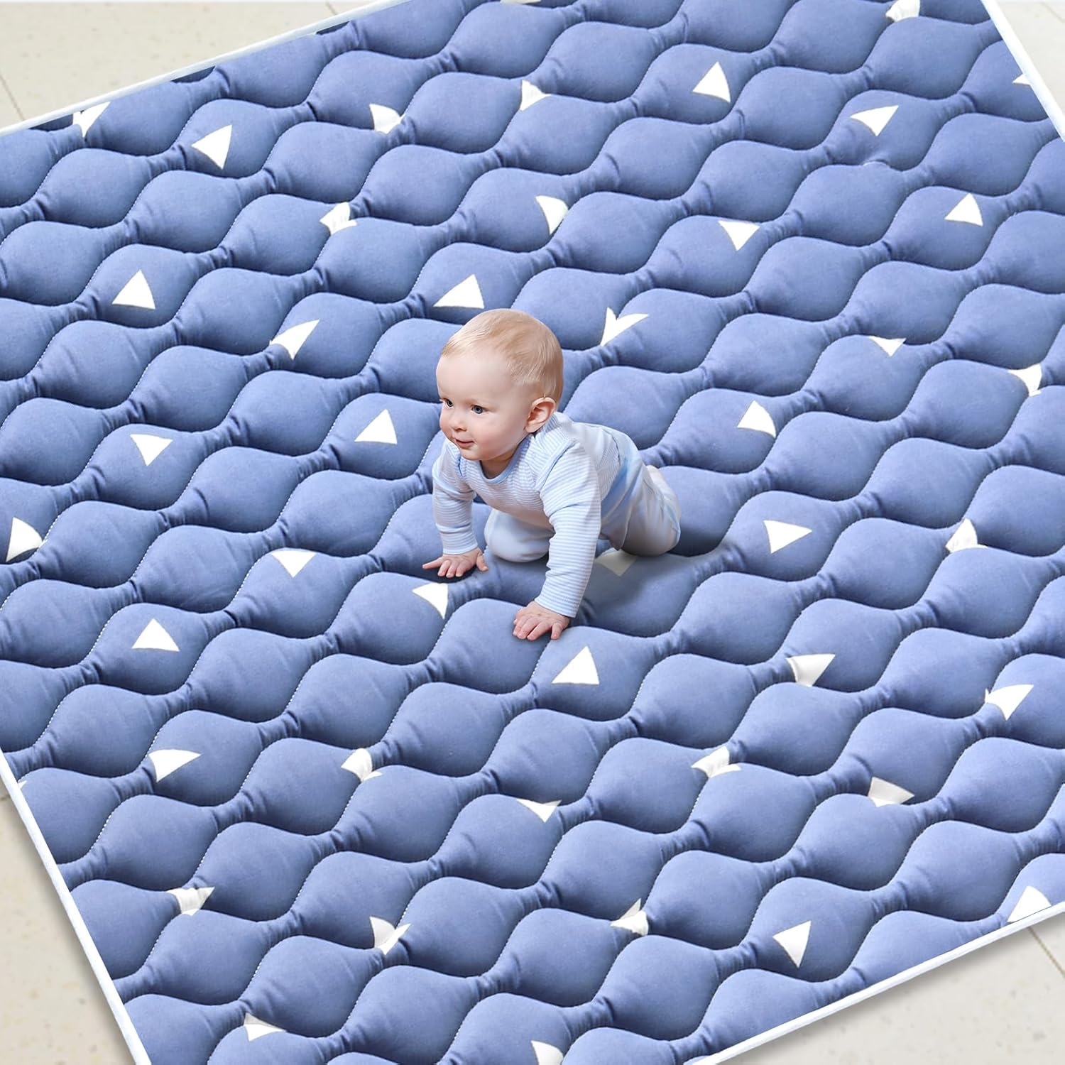 Amazon.com : Premium Baby Play Mat 71" X 59", Thicken Foam One-Piece ...