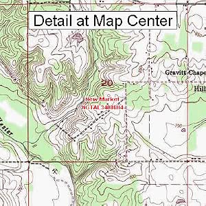 Amazon.com : USGS Topographic Quadrangle Map - New Market, Alabama ...