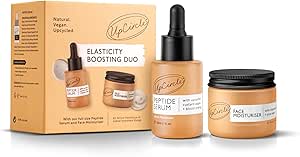 UpCircle Elasticity Boosting Duo – Peptide Serum and Face Moisturiser Duo – Niacinamide ...