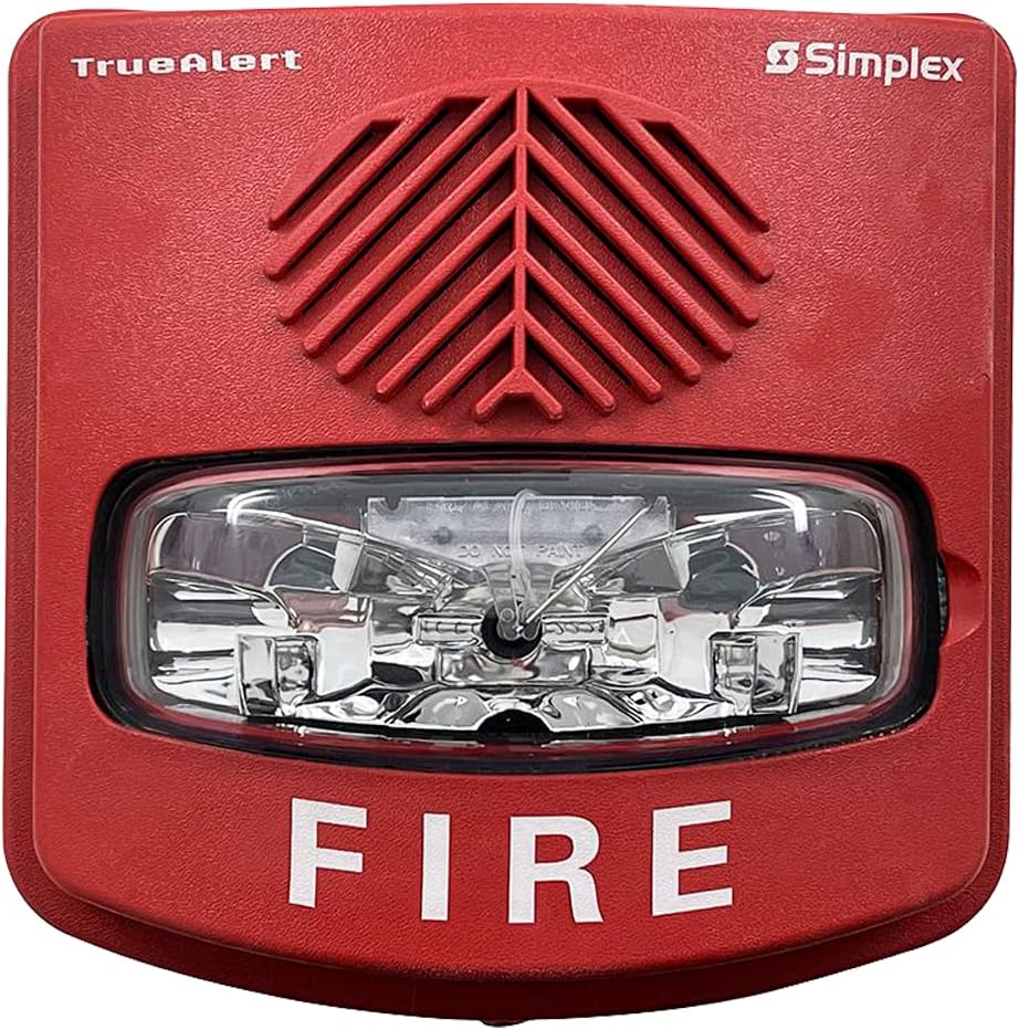 SIMPLEX 4906-9131 -A/V M-C Red Strobe Signal Weather Proof - Amazon.com