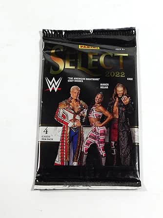 Amazon.com: 2022 Panini Select WWE Wrestling Trading Card Pack (4 Cards ...