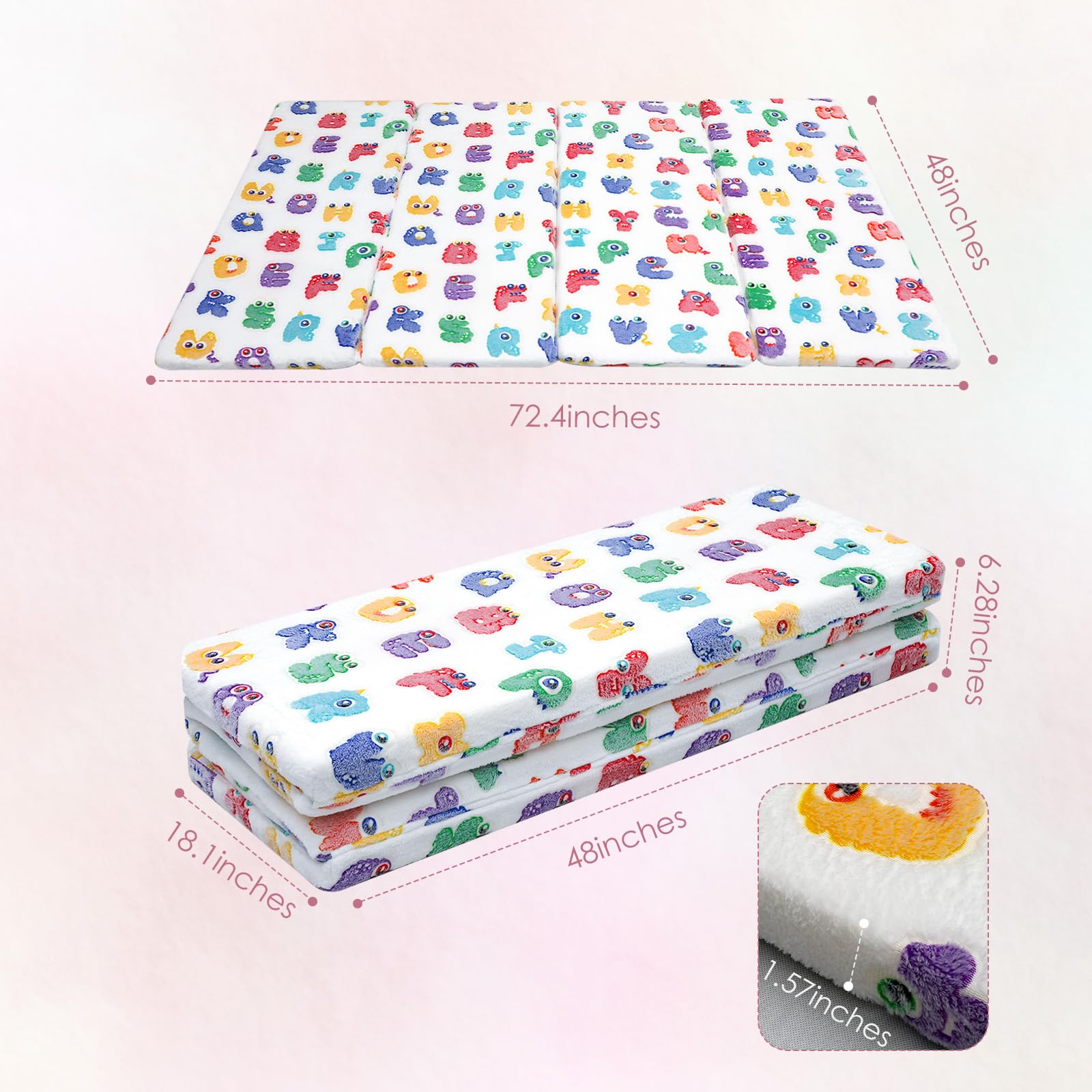 MeMoreCool Glow Foam Baby Play Mat Crawling Mat Baby Rug for Play Area ...