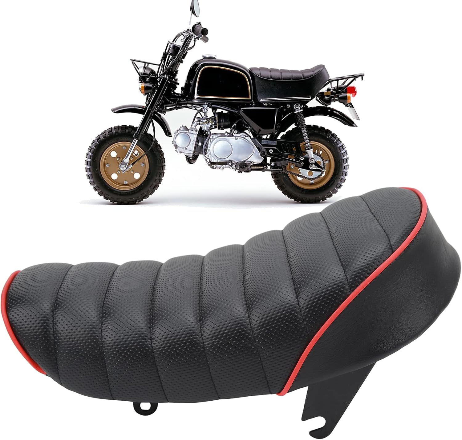 Amazon | Vomeko オートバイカフェレーサーシートレトロヴィンテージサドルクッションシート H&onda Z50 Z50J Z50R Z50M Z50Z モンキーミニトレイルバイク ...