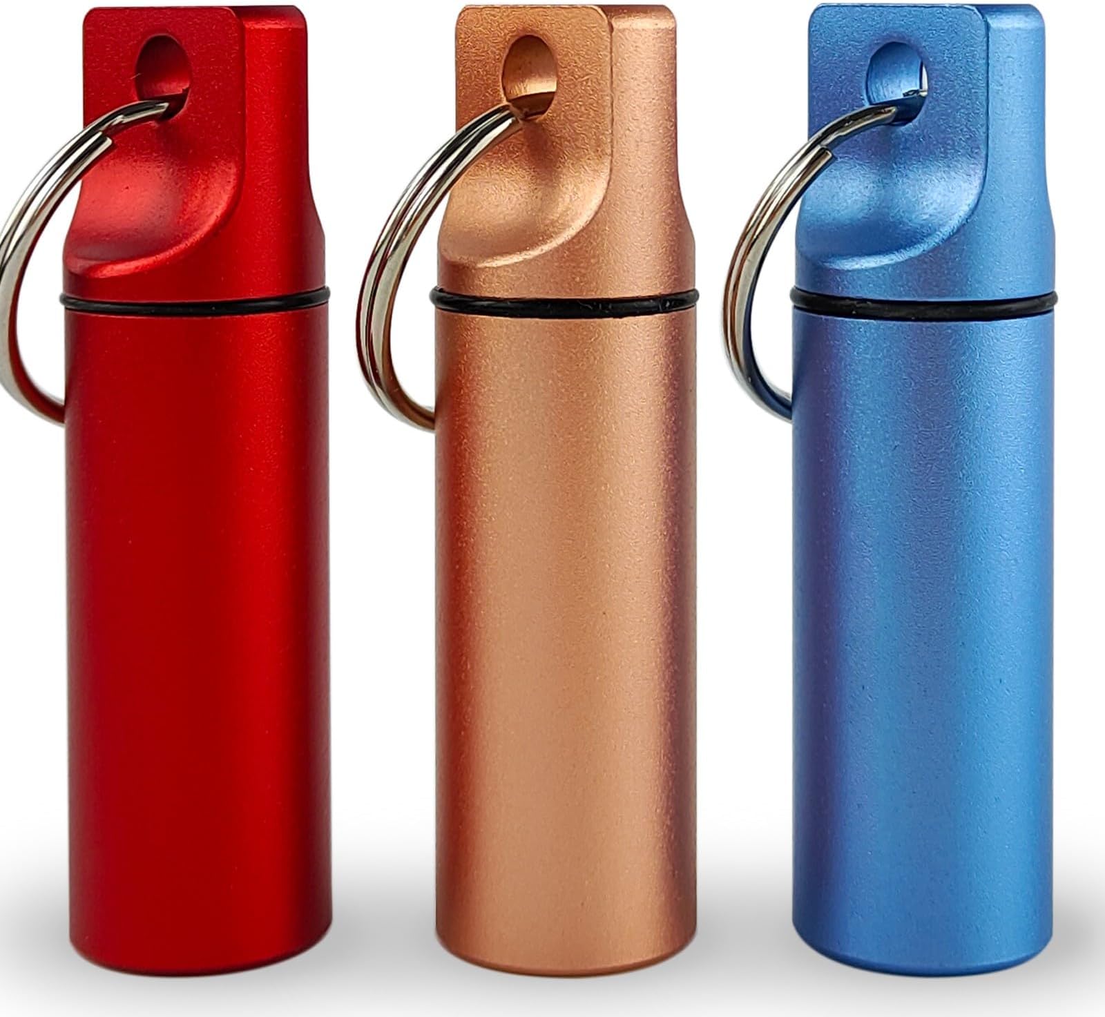 Amazon.com: Small Pill Organizer Box Waterproof Keychain Pill Holder ...