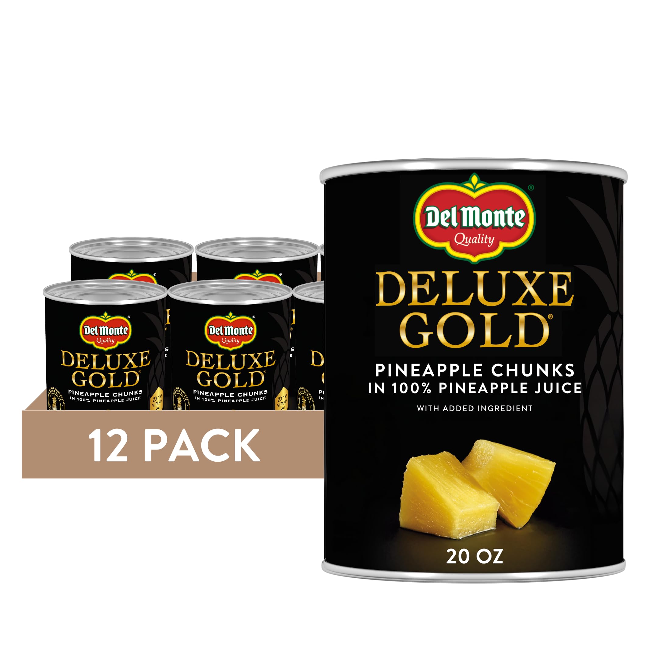Snapklik.com : Del Monte Deluxe Gold Pineapple Chunks In 100% Pineapple ...