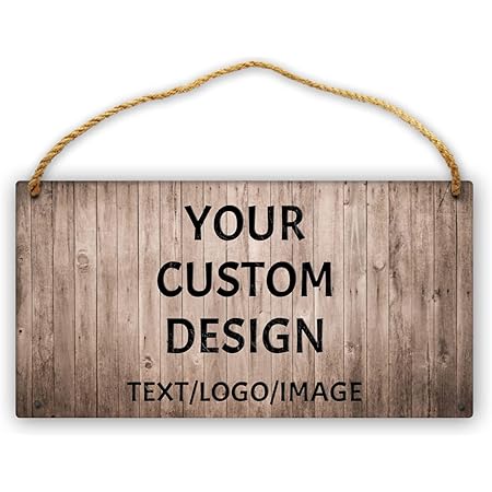 Amazon.com : Custom Signs Personalized Wood Sign 3D Print Home Decor ...