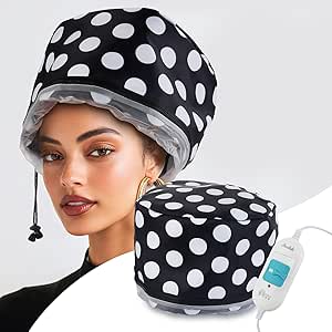 Hair Steamer Cap, Electric Hair Care Hat Heating Cap with 2 Mode ...