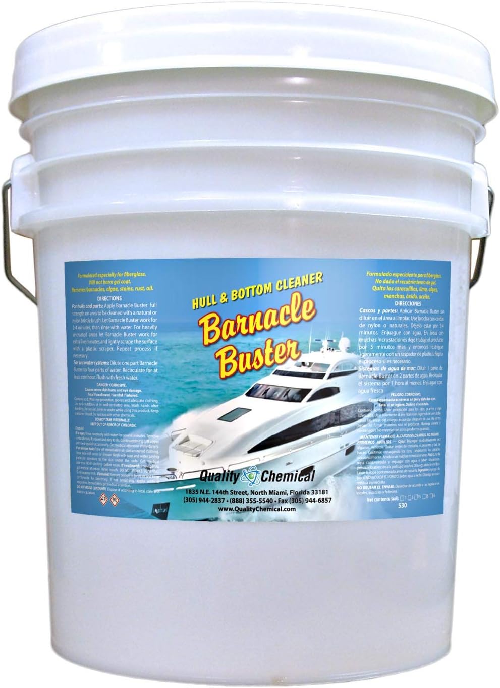 Amazon.com: Quality Chemical Barnacle Buster Hull Cleaner for Boats ...