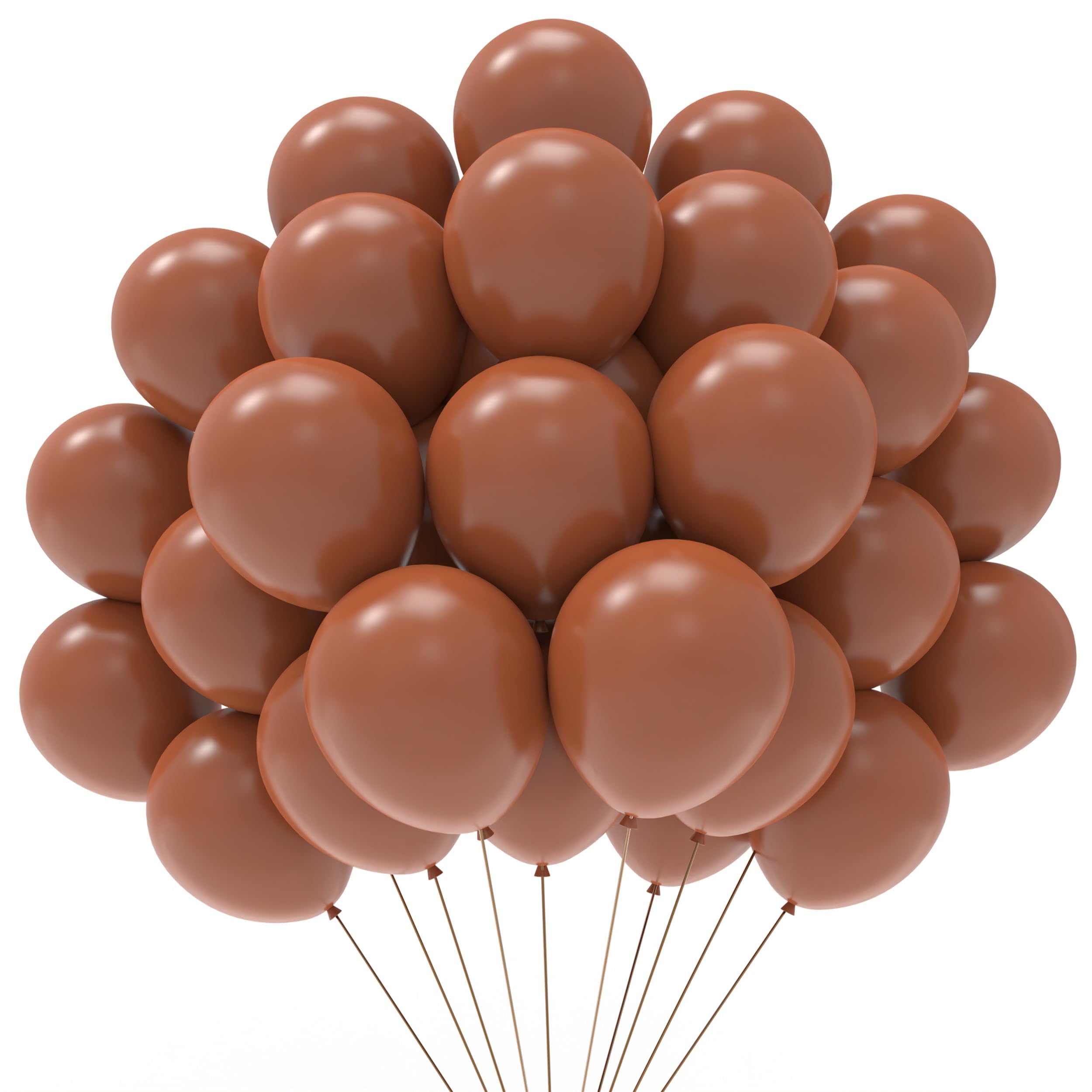 Sharlity Brown Balloons, 100 Pcs Brown Balloons 12 Inch Brown Latex ...