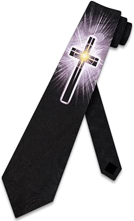 Amazon.com: The Shining Cross Tie - Mens Religious Neckties : Clothing ...