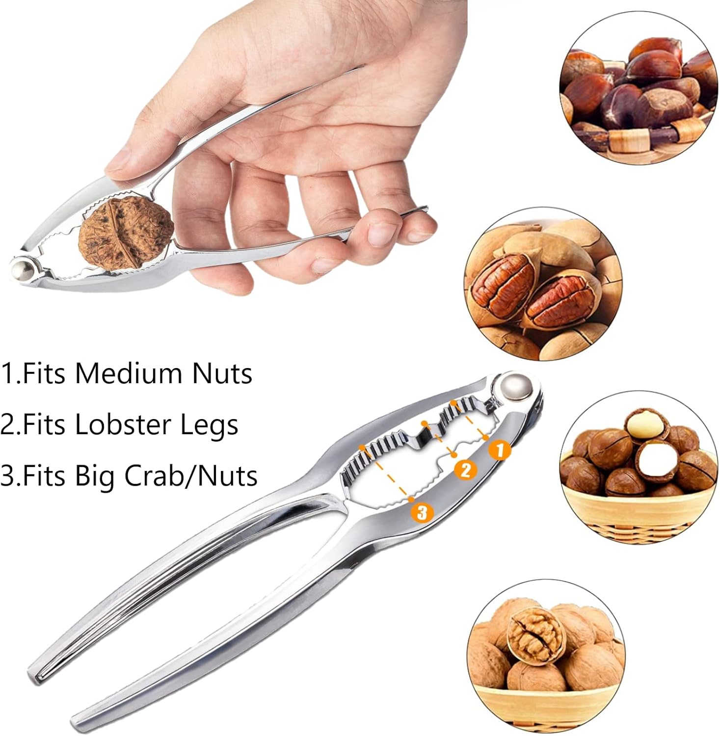Buy Manual Nut Crackers Opener Tool with NutCrackers Chestnut Opener ...
