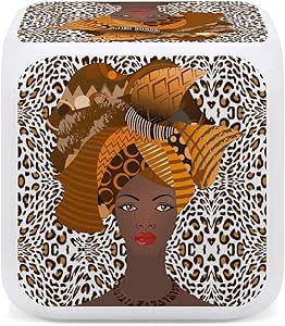 Amazon.com: Wrap Afro Woman Leopard Skin Black African Women Mini ...