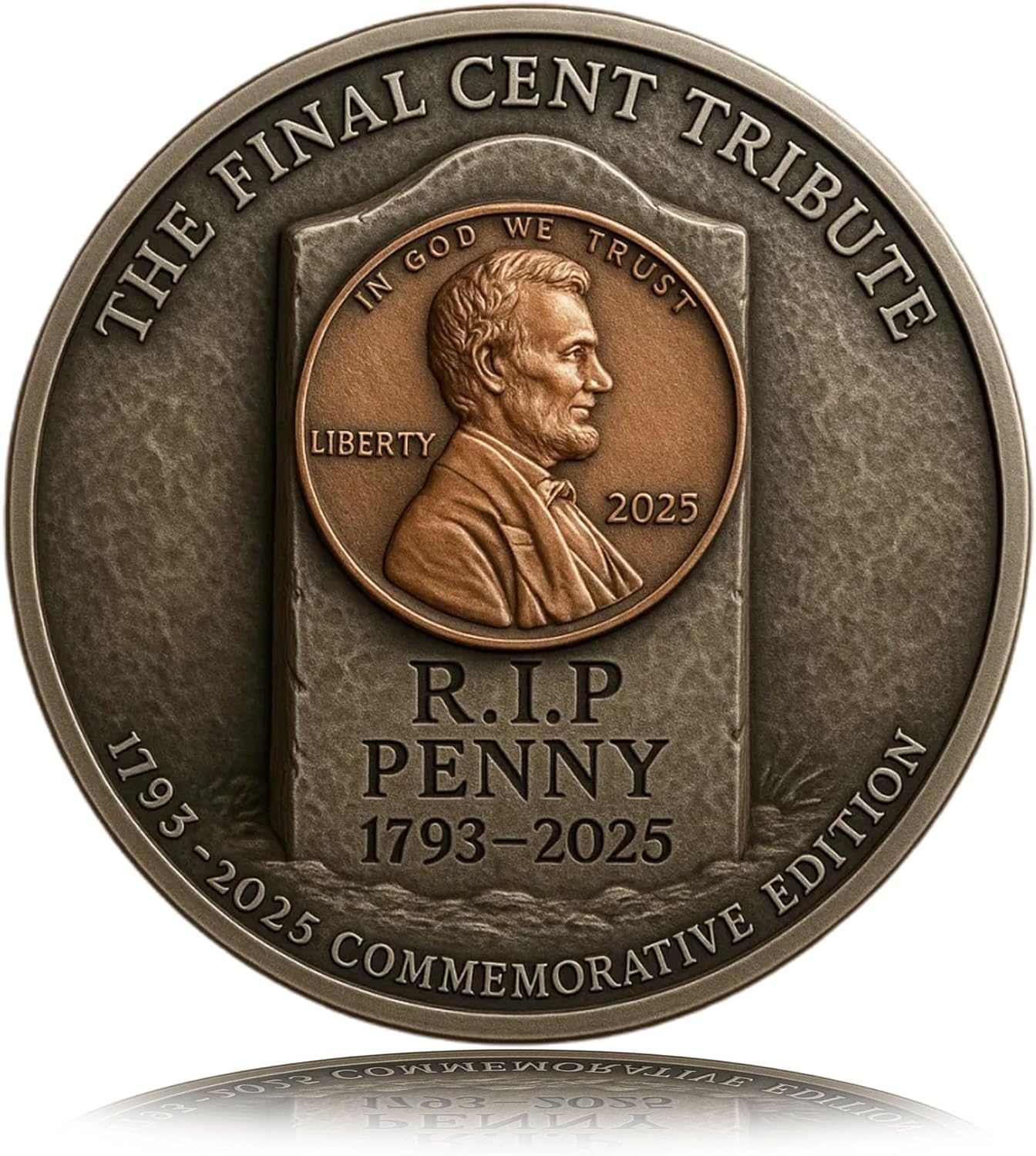 Amazon.com: Final Cent Memorial Coin (1909-2025) – Last Lincoln Penny ...
