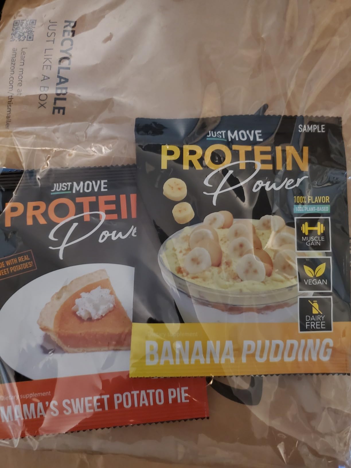 Amazon.com: Just MOVE protein sample pack - 7 flavors Vegan (Plant ...