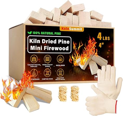 Amazon.com : KoleSummit Mini Fire Stick with Fire Starters Gloves 4 ...