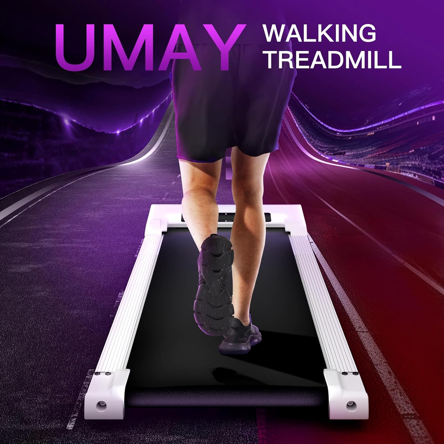 UMAY Walking Pad, Under Desk Treadmills for HomeOffice, Portable ...