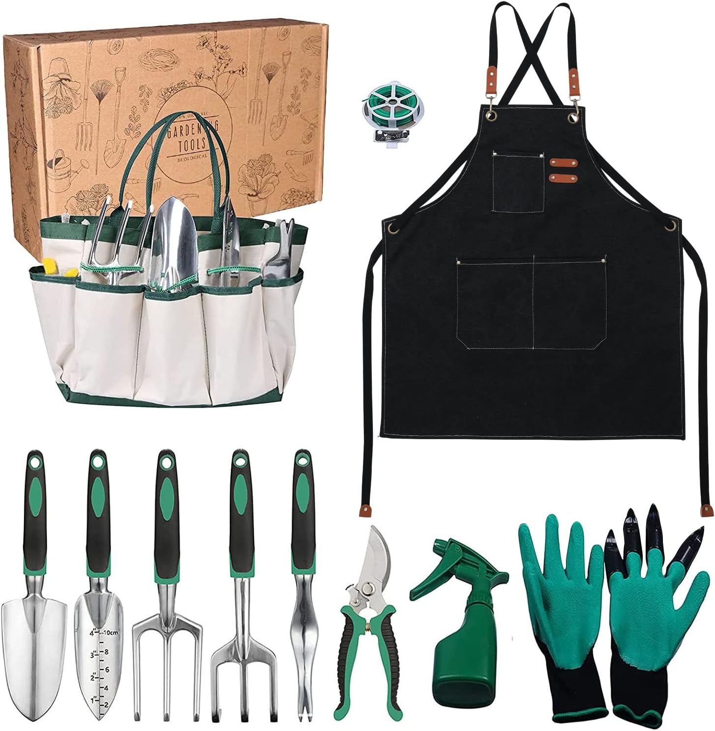 Garden Tools Set 11 Pieces Heavy Duty Gardening Hand Tool Set Non-Slip ...