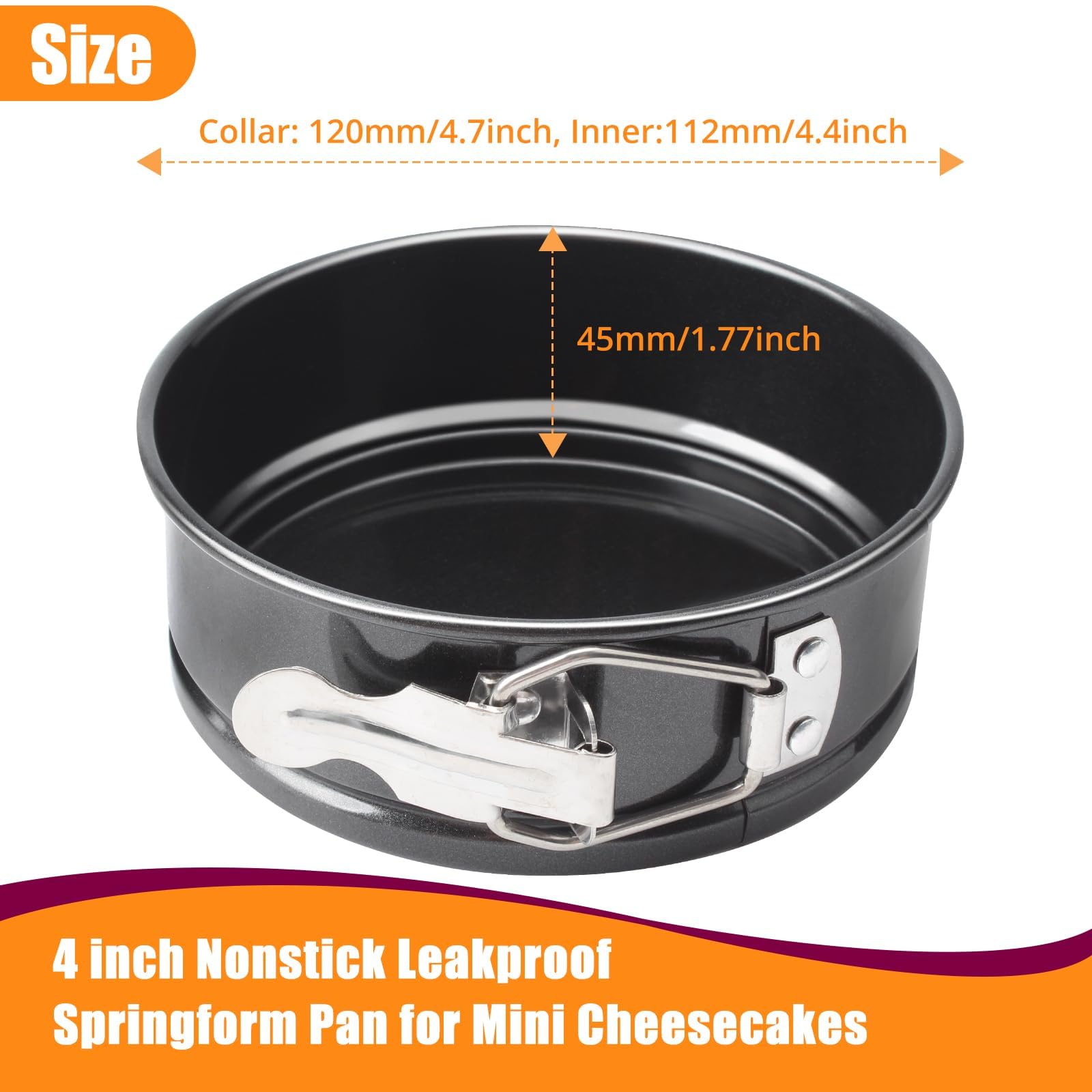 Snapklik.com : Sihuuu Cheesecake Pan Set, 4/7/8/9 Inch Nonstick ...