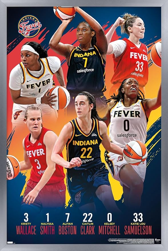 Amazon.com: Trends International WNBA Indiana Fever -Team 24 Wall ...