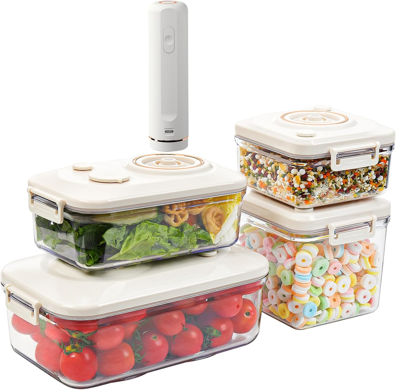 Amazon.com: LownRain Food storage vacuum sealed container with electric ...