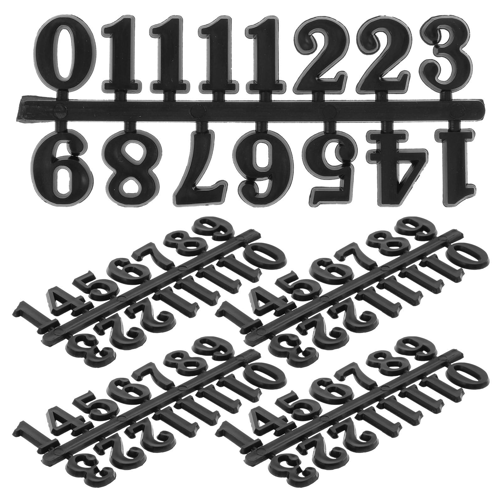 DOITOOL 5 Sets Clock Numerals Arabic Number Adhesive Face Numbers DIY ...