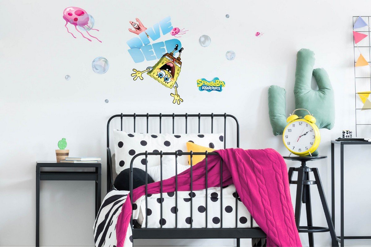 Asian Paints Wall Ons Original Spongebob 'L' Wall Decal - 'Dive Deep ...