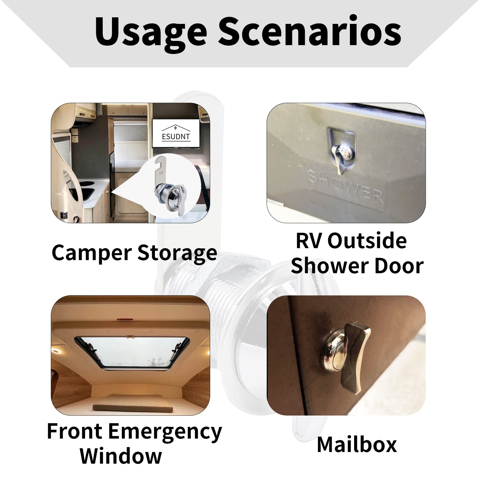 Snapklik.com : ESUDNT RV Compartment Latch - 1 Inch Thumb Operated ...