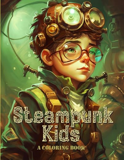 Amazon.com: Steampunk Kids Coloring Book: 9798858638605: Books, Snugbug ...